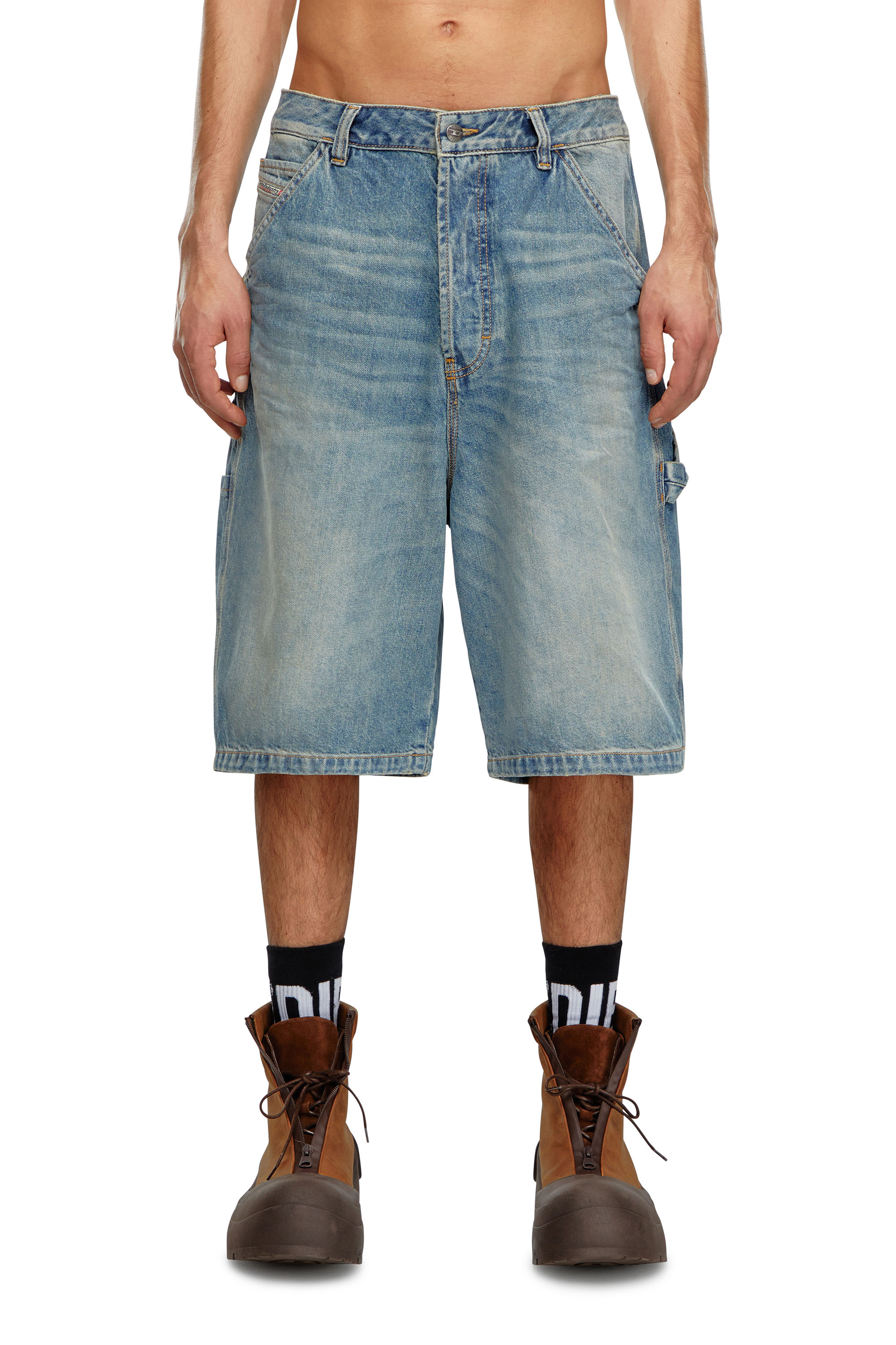 Short utility en denim Homme | Bleu | Diesel
